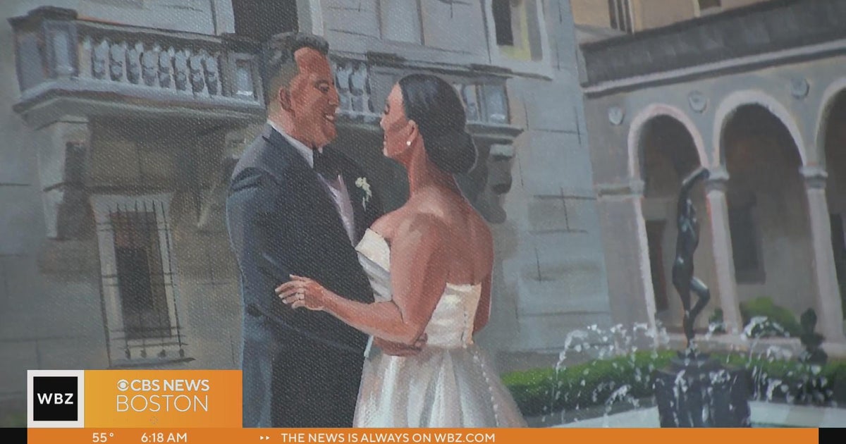 Live wedding painter Devin Tormey captures special events in portraits ...
