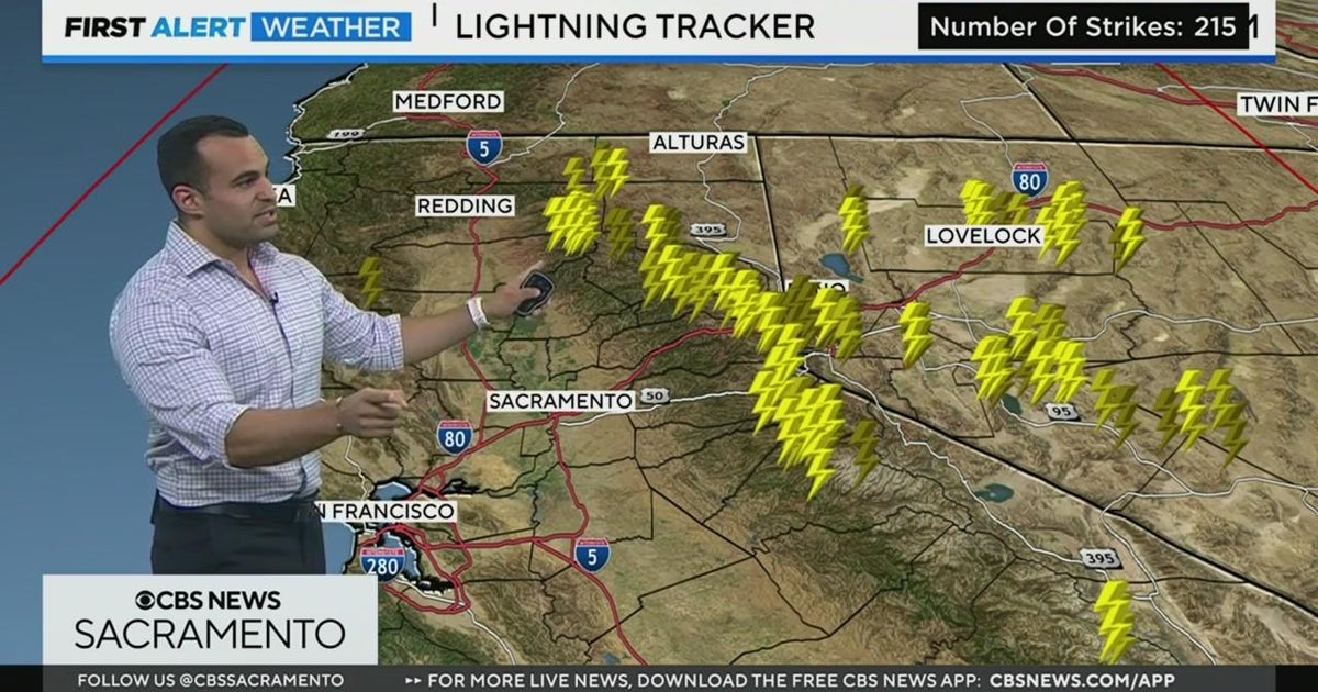 First Alert Weather: Tracking lighting across the region - CBS Sacramento