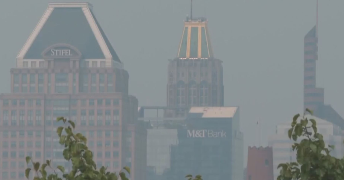 Air quality concerns spike in Maryland as Canadian wildfires rage - CBS ...