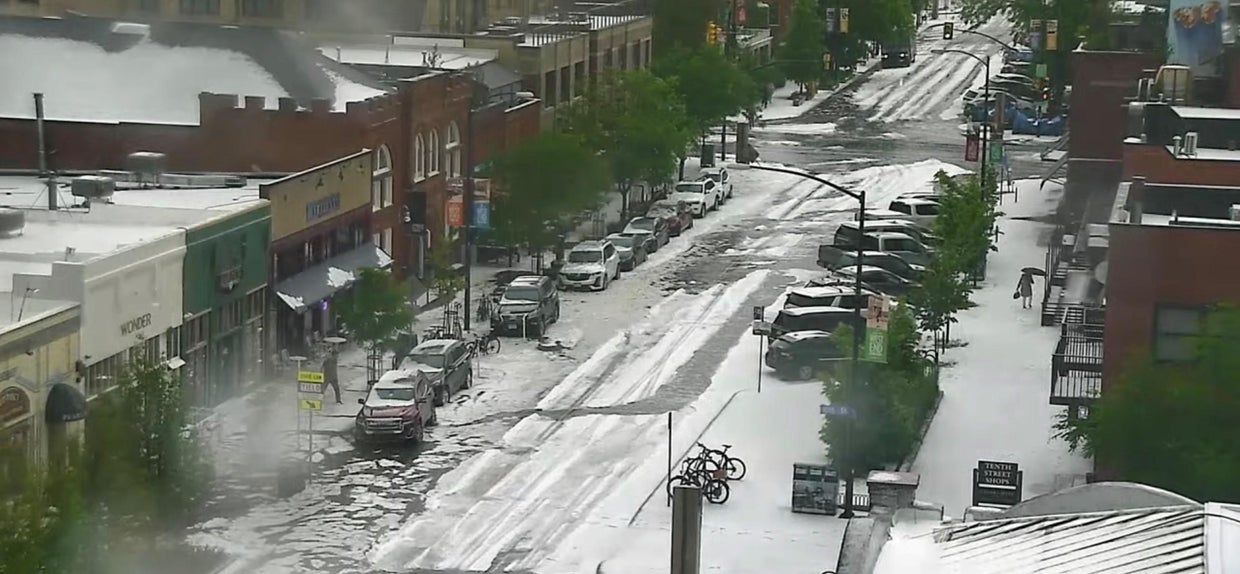 Boulder, Elbert Counties experience hail, heavy rain and flooding - CBS ...