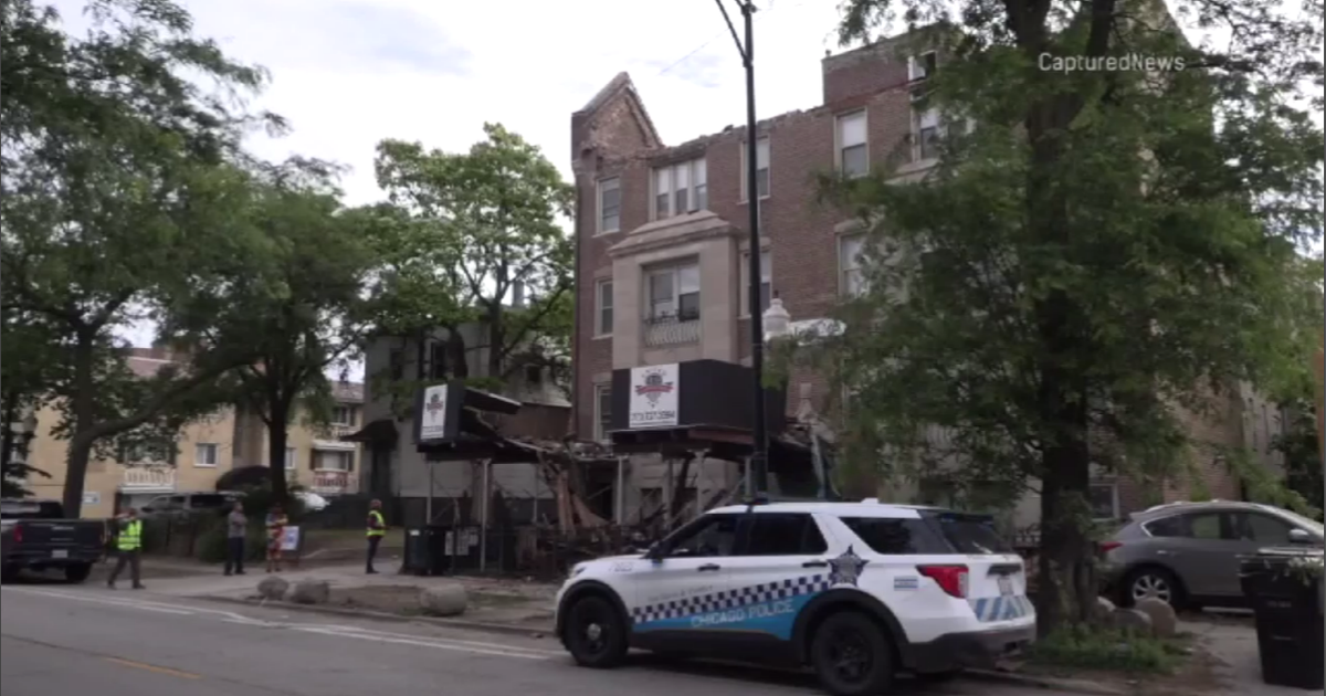 Partial building collapse in South Shore; no injuries - CBS Chicago