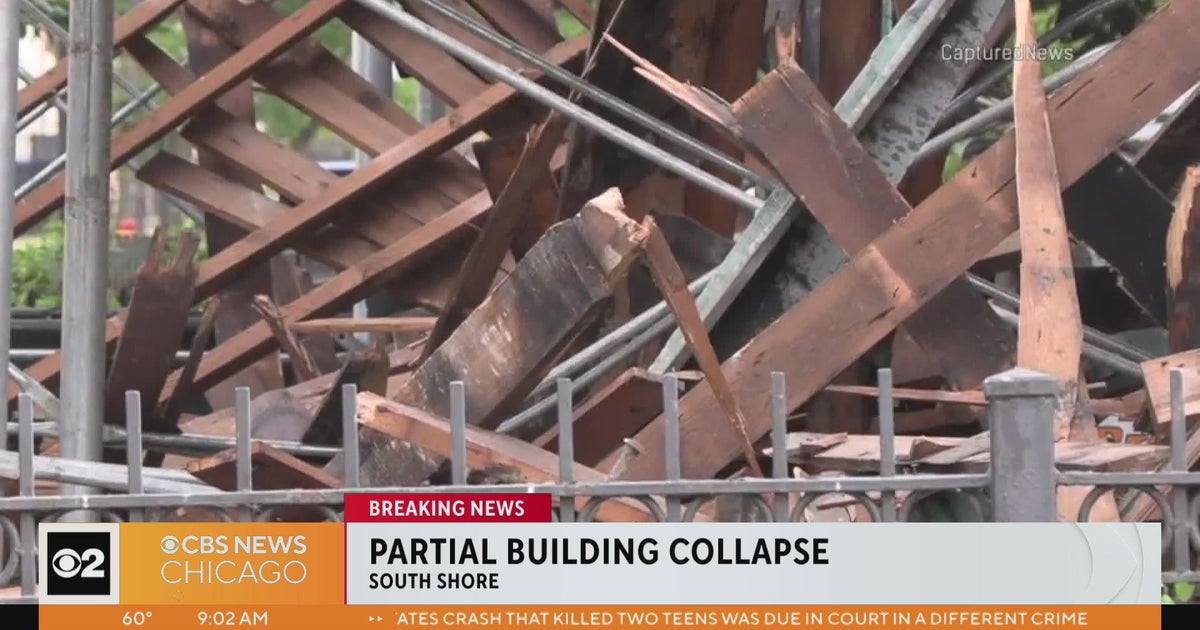 Partial building collapse in South Shore - CBS Chicago