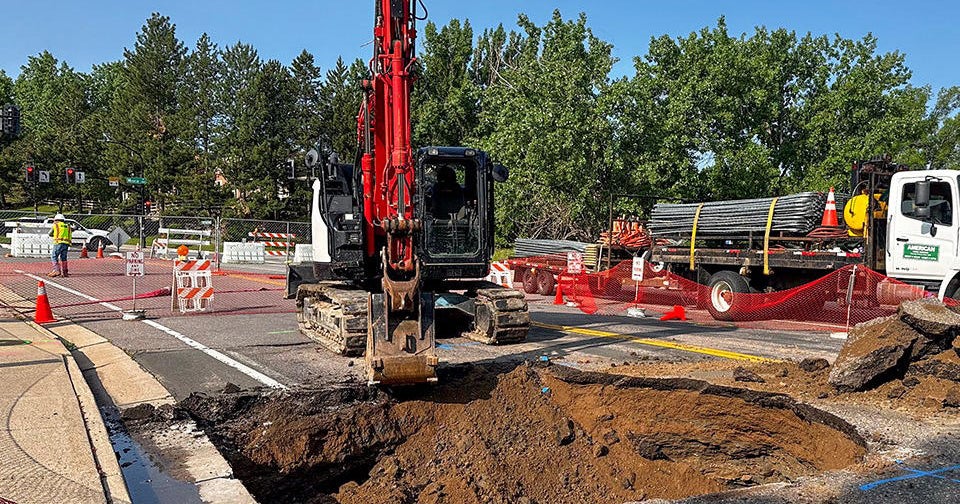 Repairs continue on Jackass Hill Road after vehicle falls into sinkhole ...