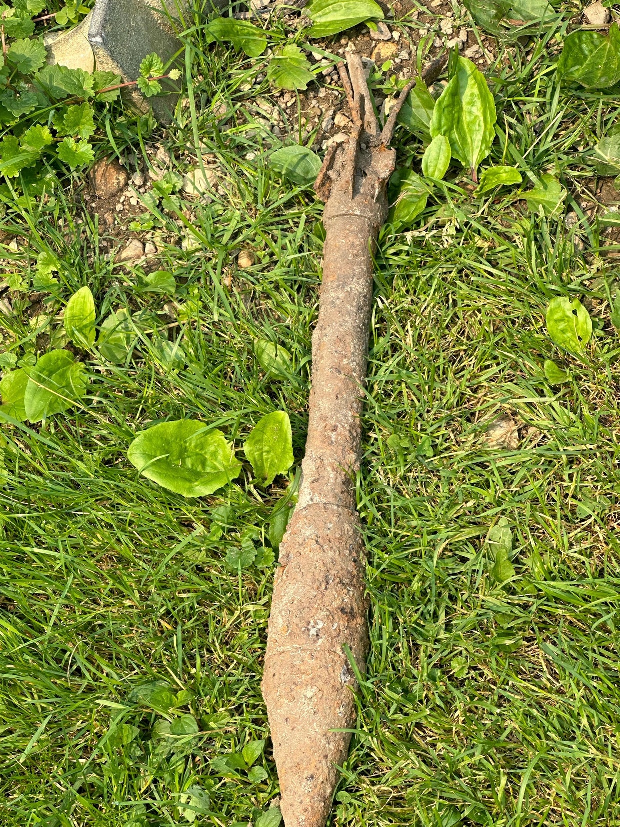 World War II-era rocket found buried near Lake County home - CBS Chicago