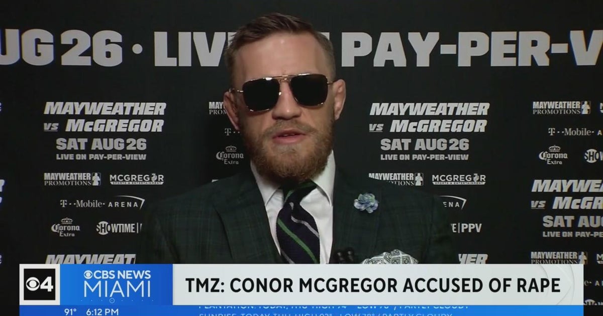 Woman Accuses Conor Mcgregor Of Raping Her At Nba Finals Cbs Miami