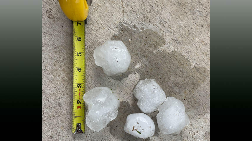 HAIL-uva storm system sweeps through North Texas
