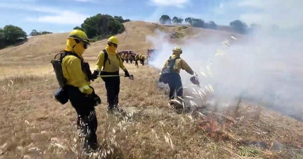 North Bay firefighters get hands-on training at controlled burn - CBS ...