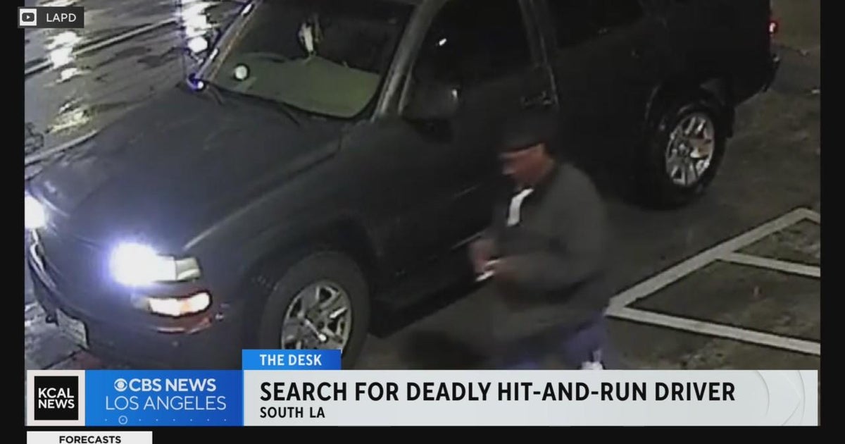 LAPD searching for deadly hit-and-run driver in South Los Angeles - CBS ...