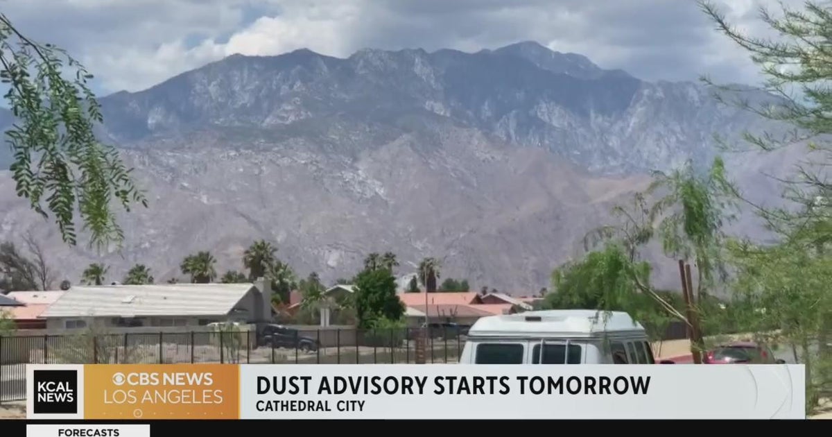 Dust advisory to go into effect for Riverside County - CBS Los Angeles
