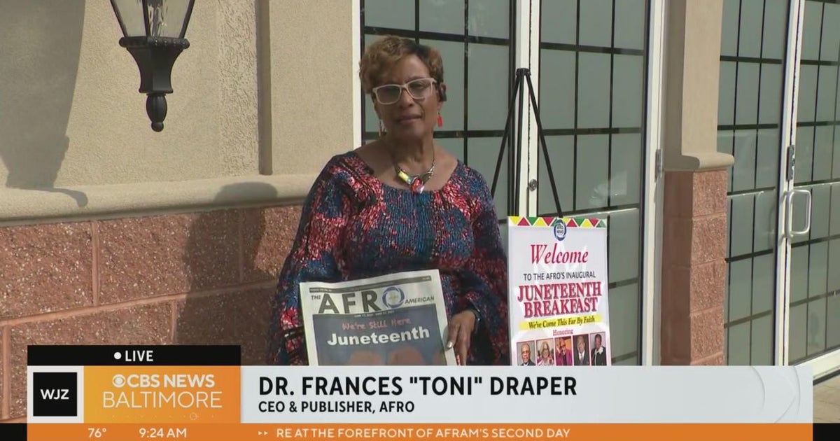 AFRO CEO & Publisher Dr. Frances "Toni" Draper discuss the significance ...