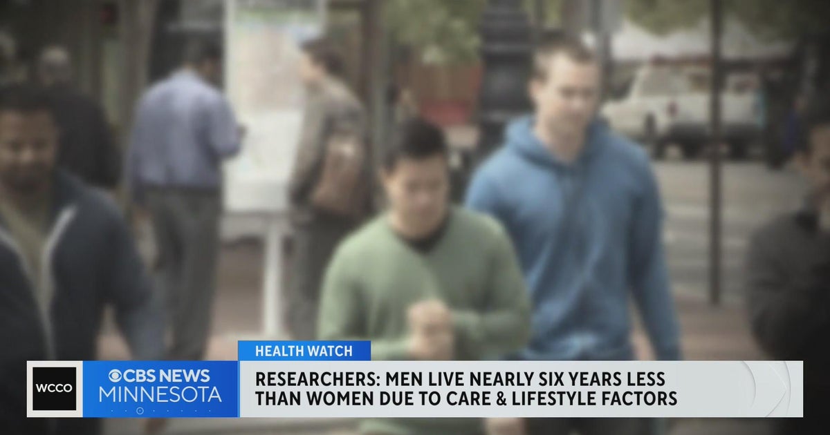 Life expectancy for men is shorter than women - CBS Minnesota