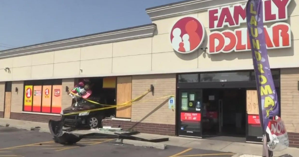 SUV plows into Family Dollar store on Northwest Side - CBS Chicago