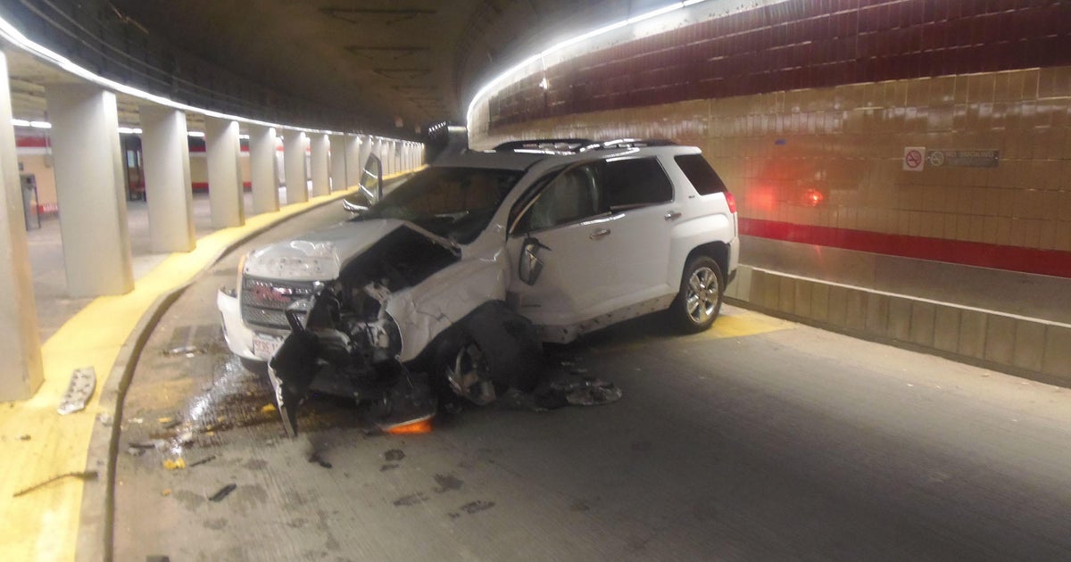 Intoxicated driver crashed inside Harvard MBTA station busway, police ...