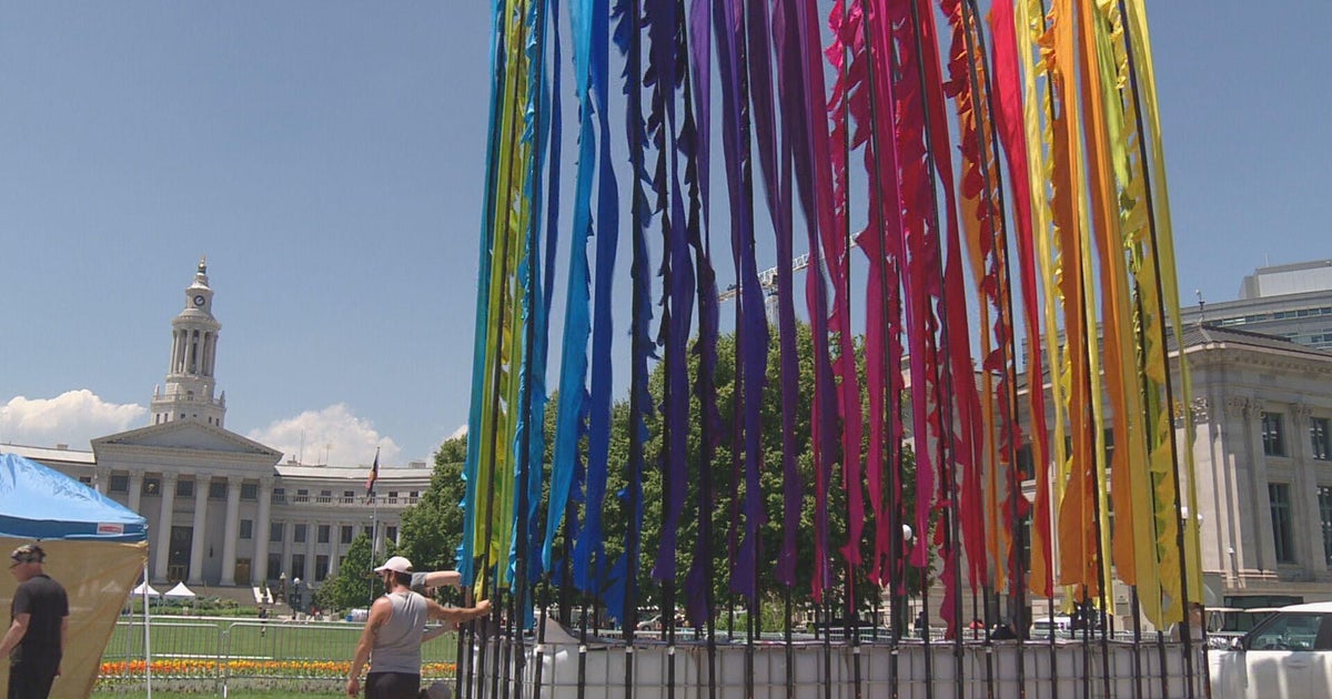 Crews set up stages and booths at Civic Center Park ahead of PrideFest ...