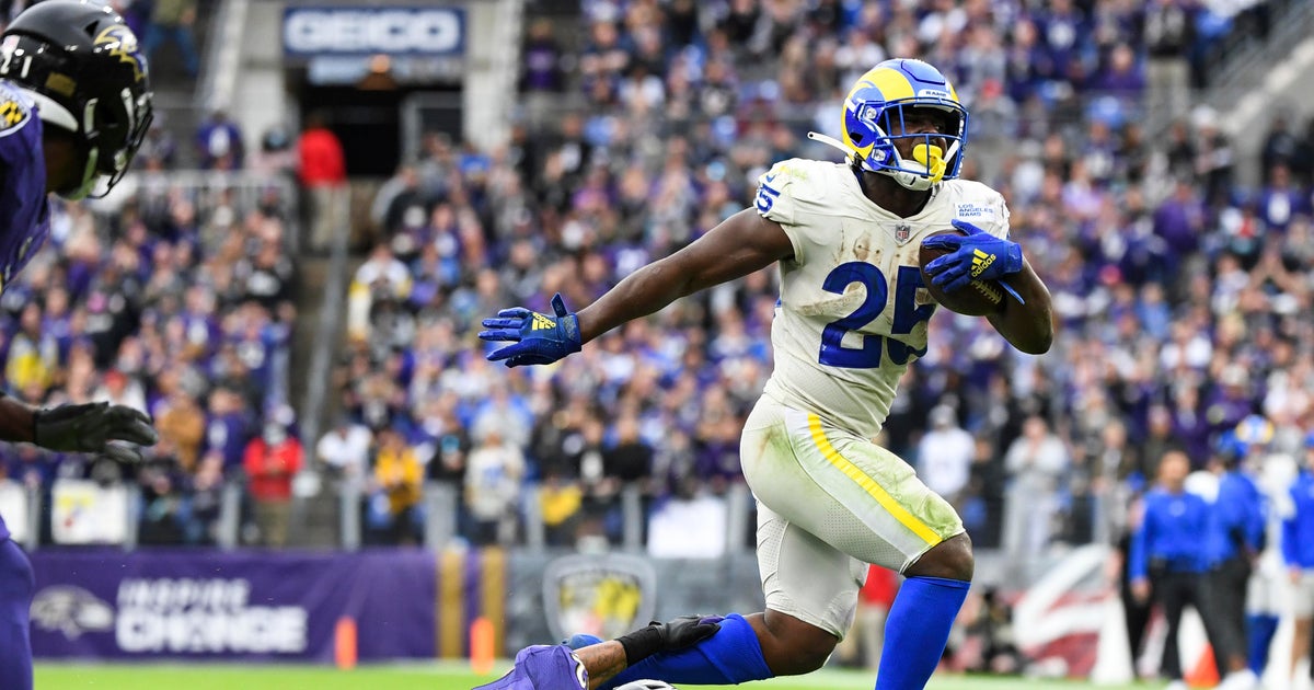 Running back Sony Michel re-signs with the Los Angeles Rams - CBS Los ...