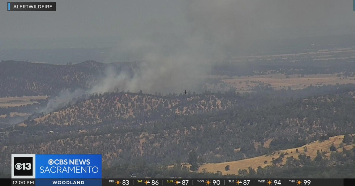 Peoria Fire in Yuba County burning more than 20 acres - CBS Sacramento