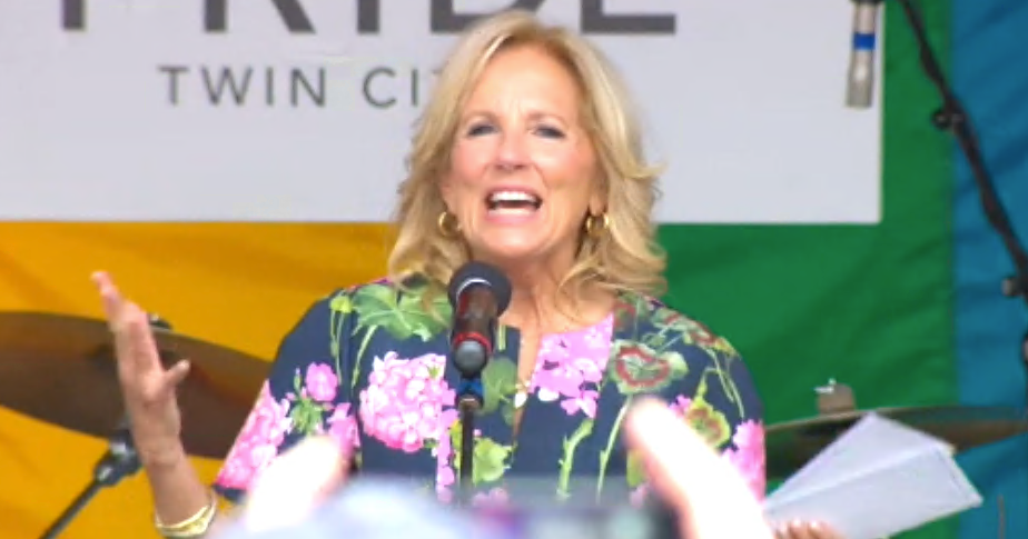 First lady Jill Biden stops by Twin Cities Pride Festival in Loring ...