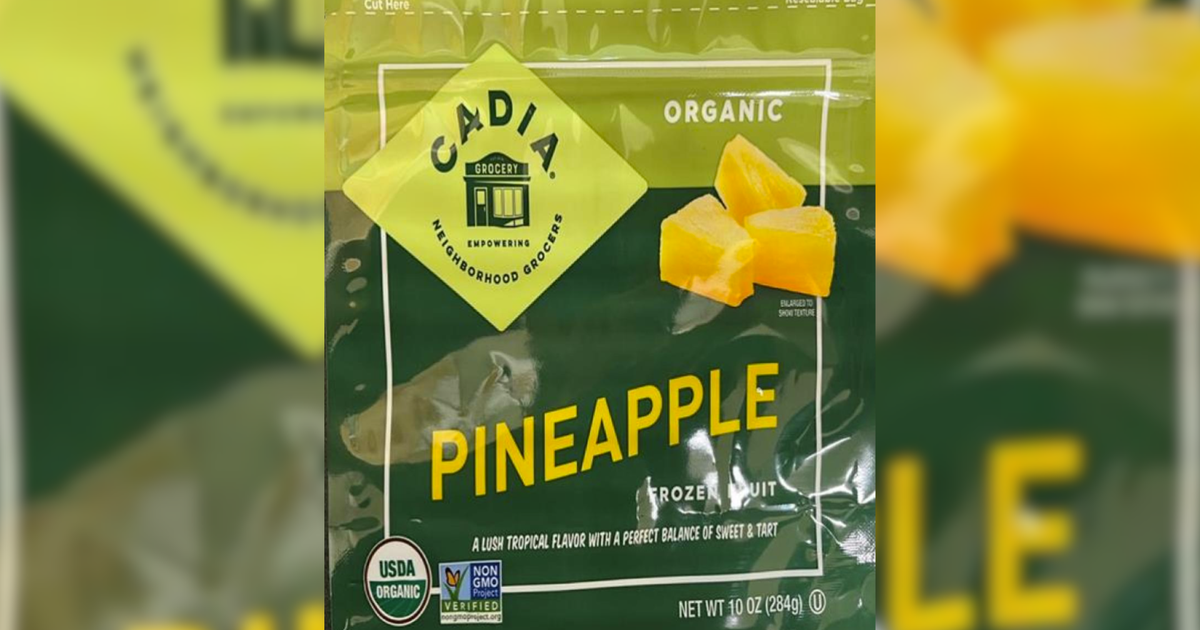 Fruit company recalls frozen blends with organic pineapple, warns about ...