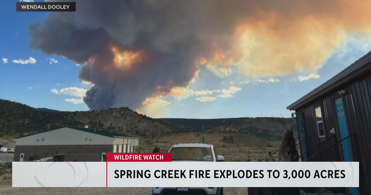 Spring Creek Fire rapidly spreads to around 3,000 acres in Garfield ...