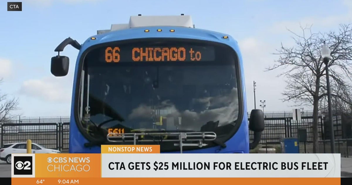 CTA gets $25 million for electric bus fleet - CBS Chicago
