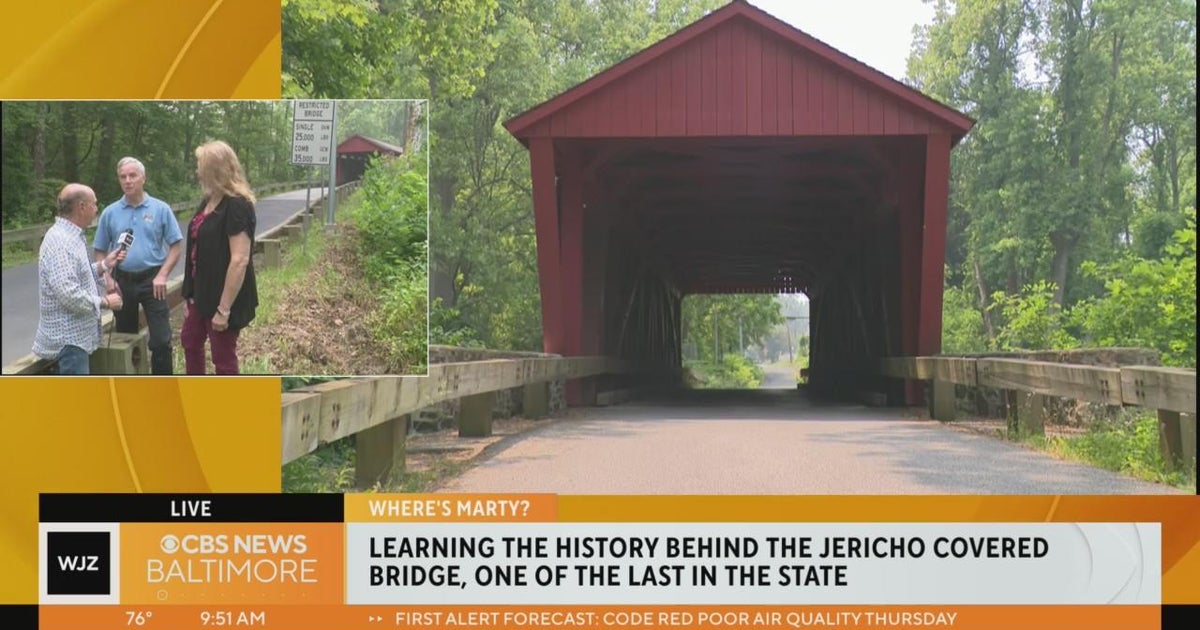 Where's Marty? At The last remaining covered bridge in Harford or ...