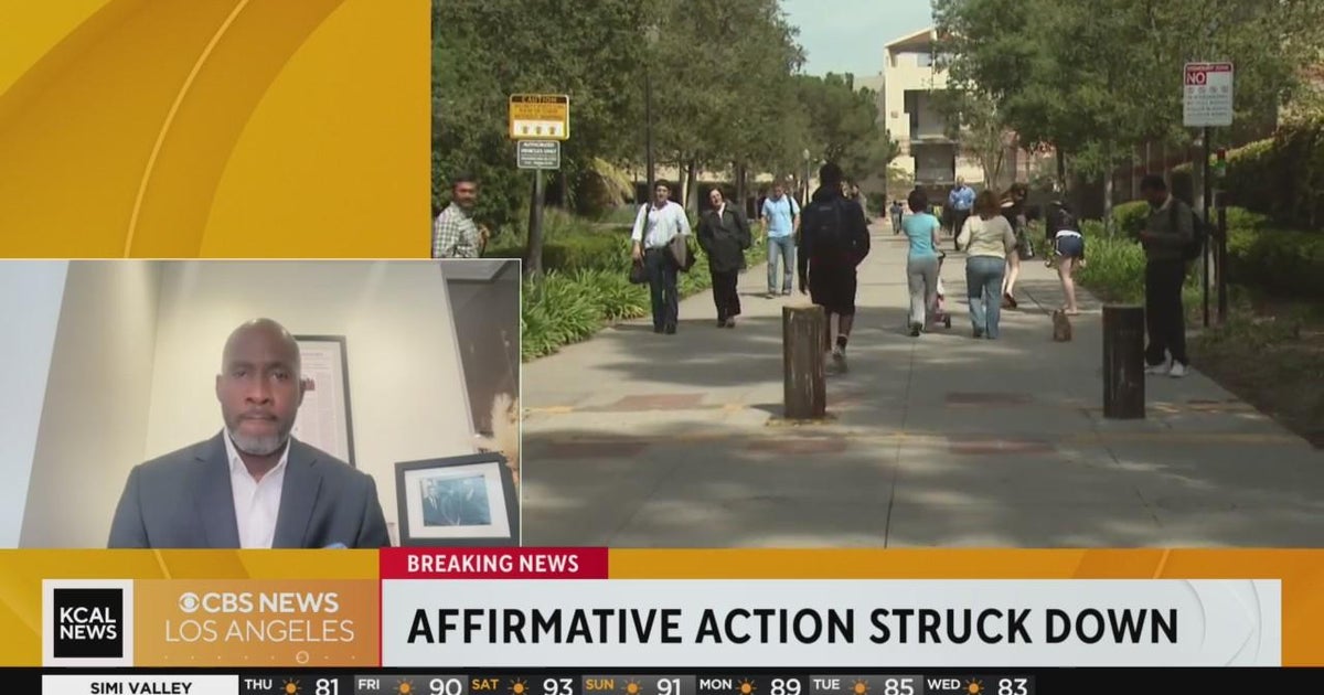 UCLA Professor Tyrone Howard discusses the Supreme Court's ruling on affirmative action - CBS ...