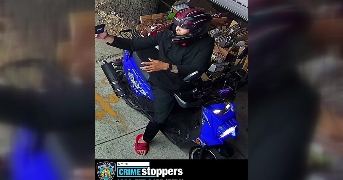 Bed-Stuy attempted rape suspect caught on video driving moped - CBS New ...