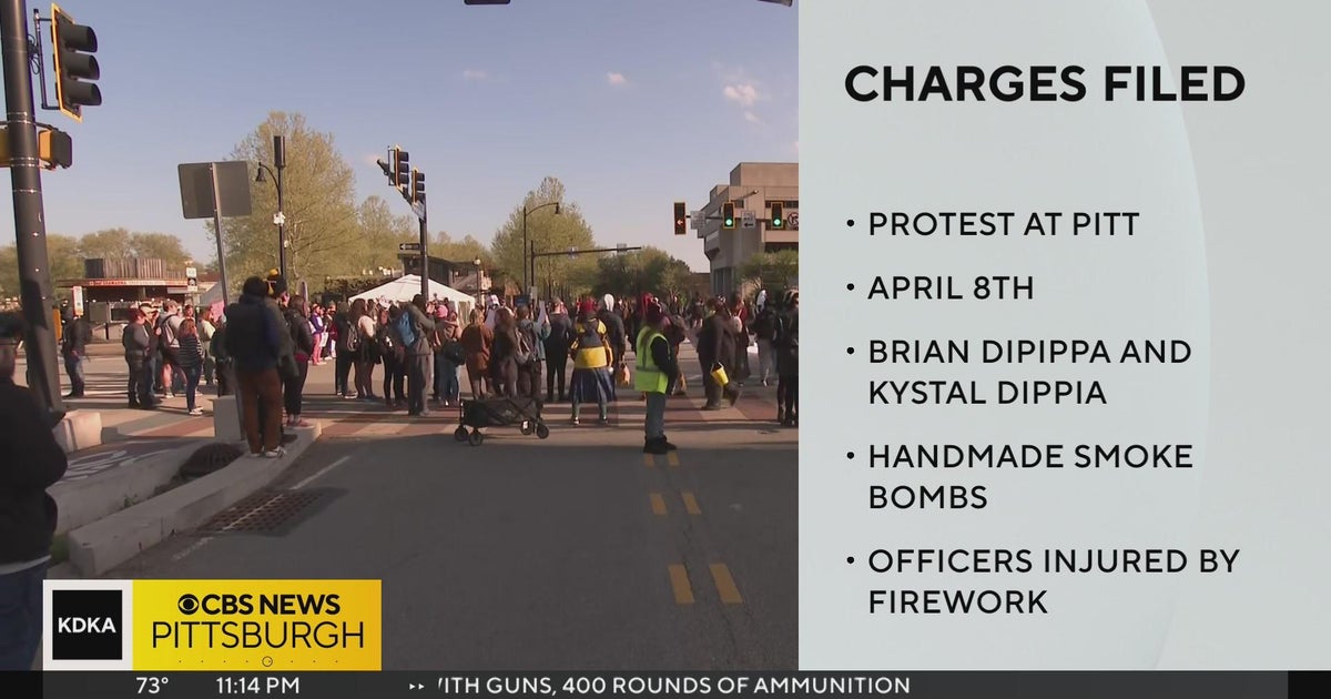 Two people charged related to Pitt protest - CBS Pittsburgh