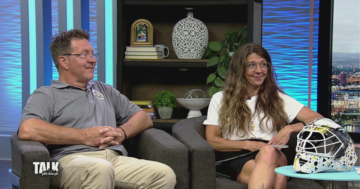 Talking with artist Tempy Moore and former Penguins goalie Ken Wregget ...