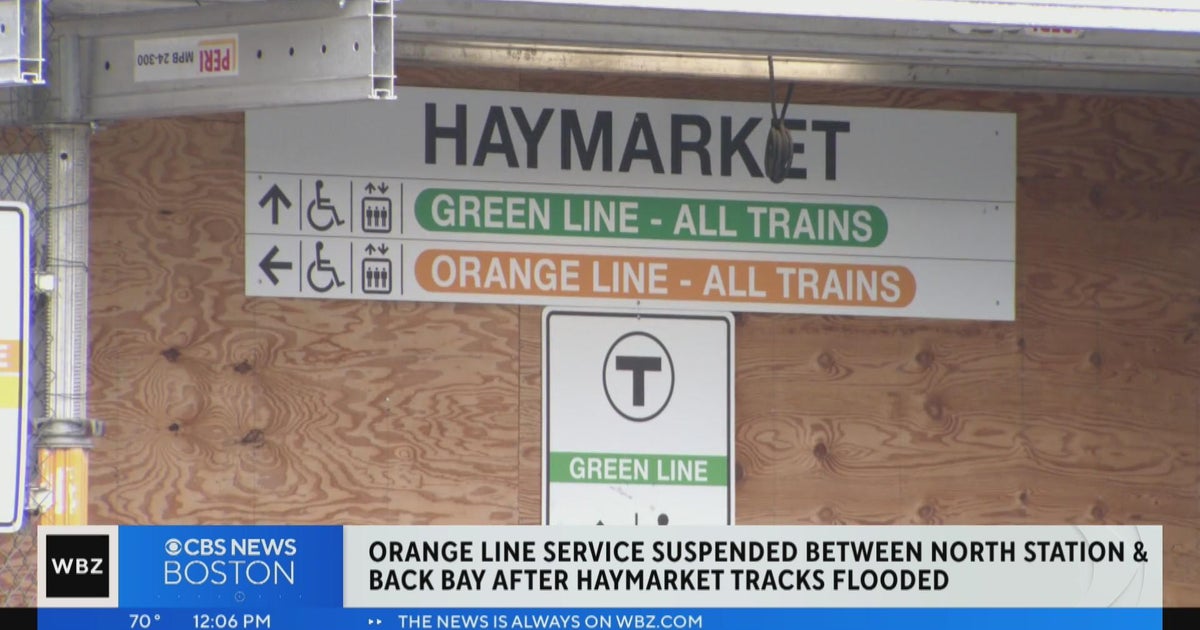 Orange Line service partially suspended after Haymarket tracks flood ...