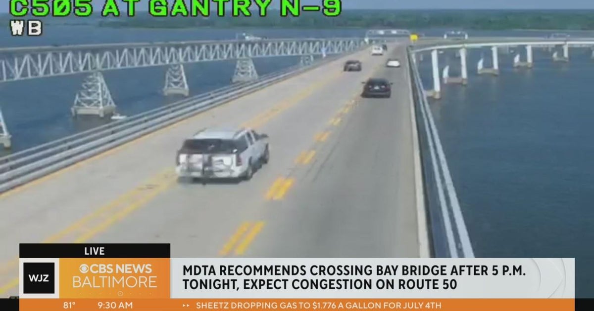 July 4 traffic: MDTA recommends crossing Bay Bridge after 5 p.m. - CBS ...