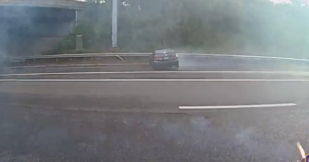 See it: Drivers lose control on rain-soaked highway in Connecticut ...