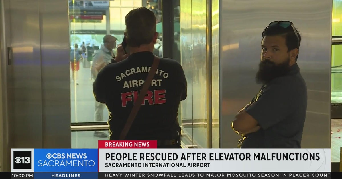 People rescued after elevator malfunctions at SMF - CBS Sacramento