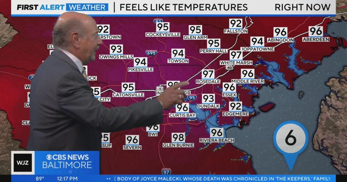 Marty Bass has your Thursday afternoon forecast 7/6 - CBS Baltimore