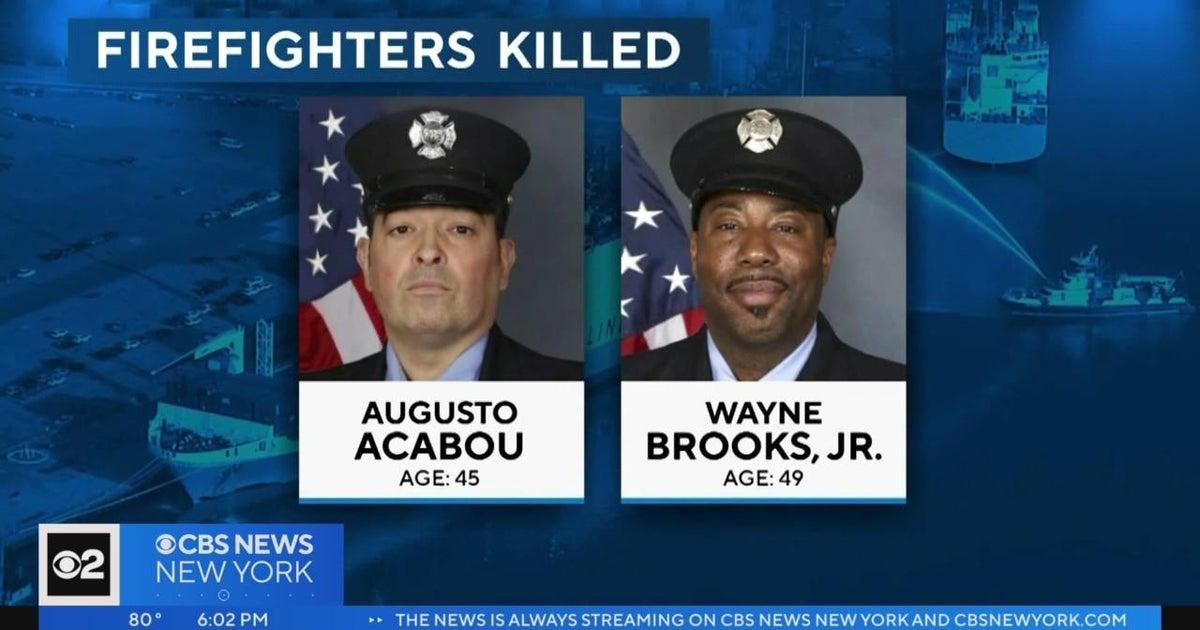 Family, friends pay tribute to fallen Newark firefighters - CBS New York