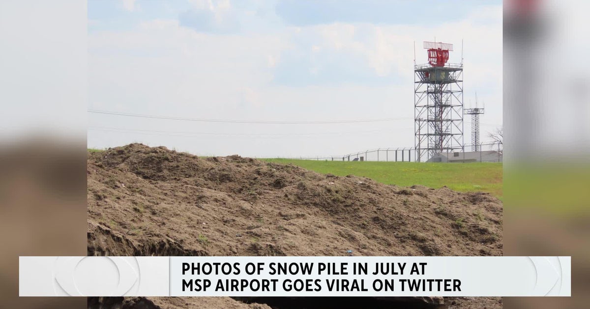 It's after the Fourth of July and there is still a pile of snow at MSP ...