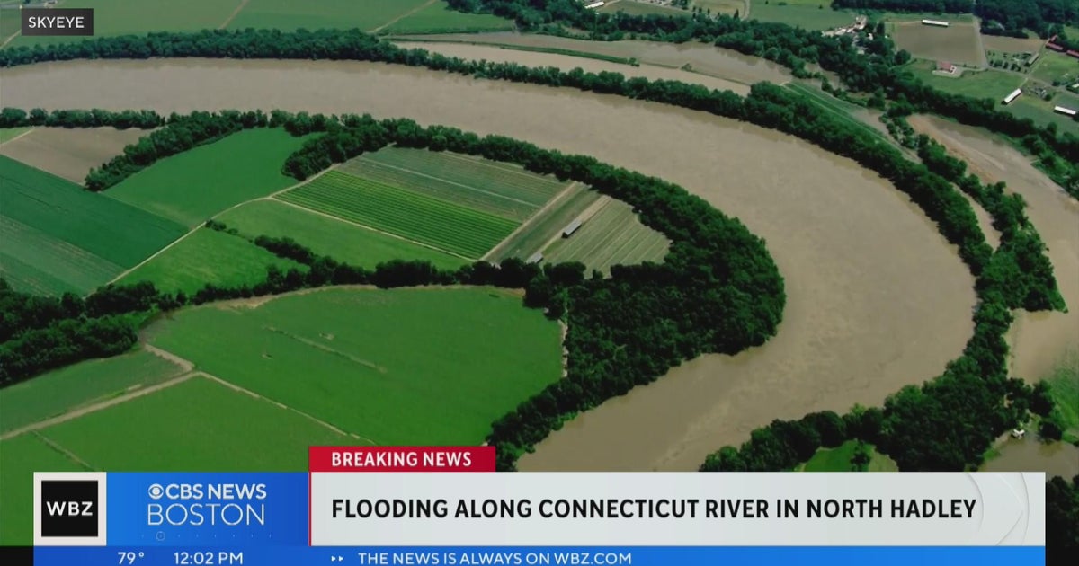 Connecticut River flooding in parts of western Massachusetts - CBS Boston