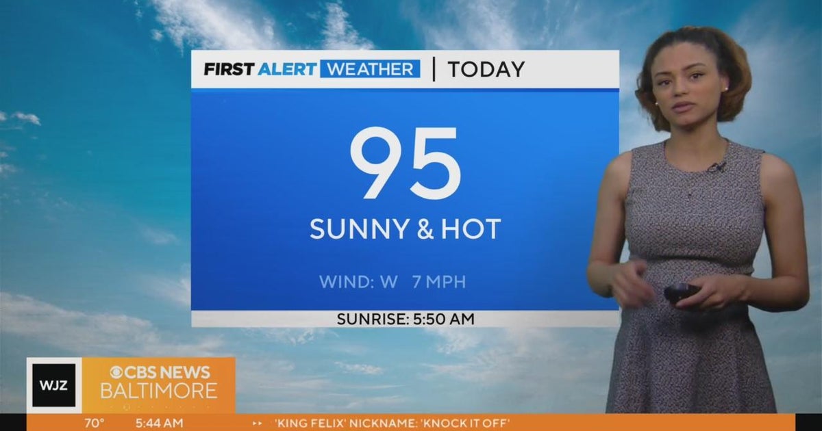 Meteorologist Abigail Degler has your Wednesday morning forecast 7/12 - CBS Baltimore