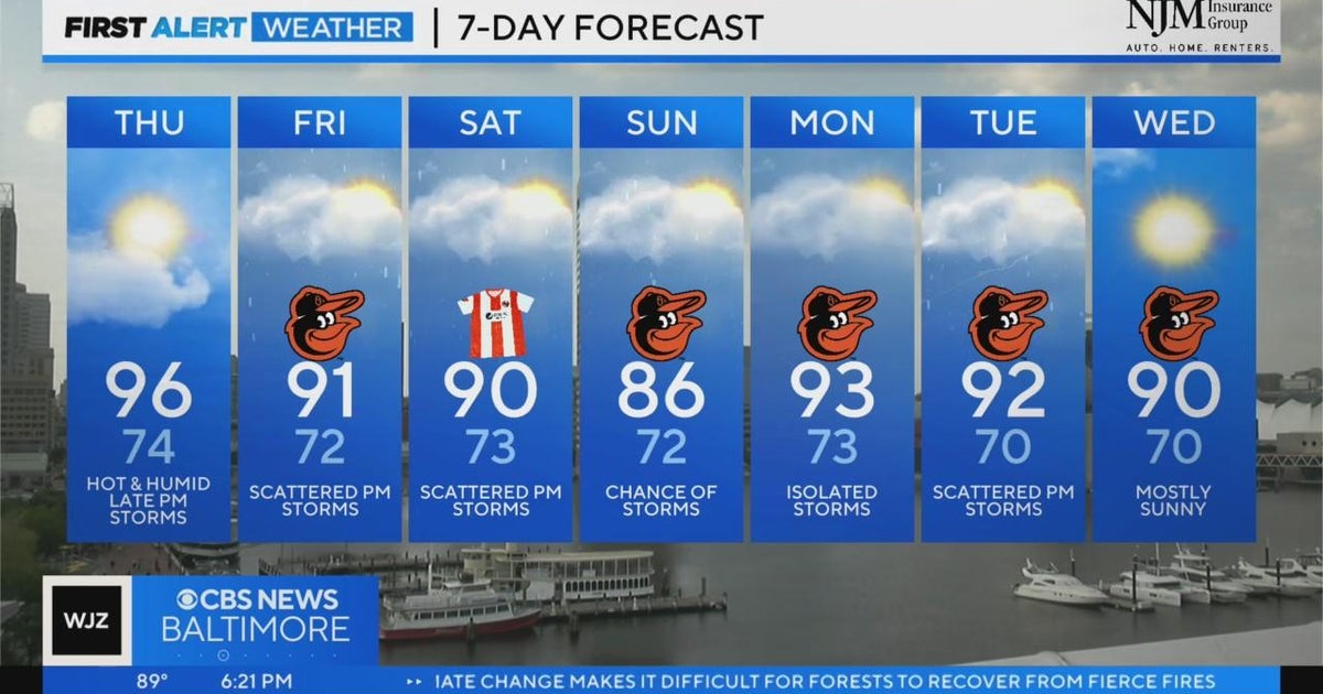 Chief Meteorologist Derek Beasley has your Wednesday evening forecast ...