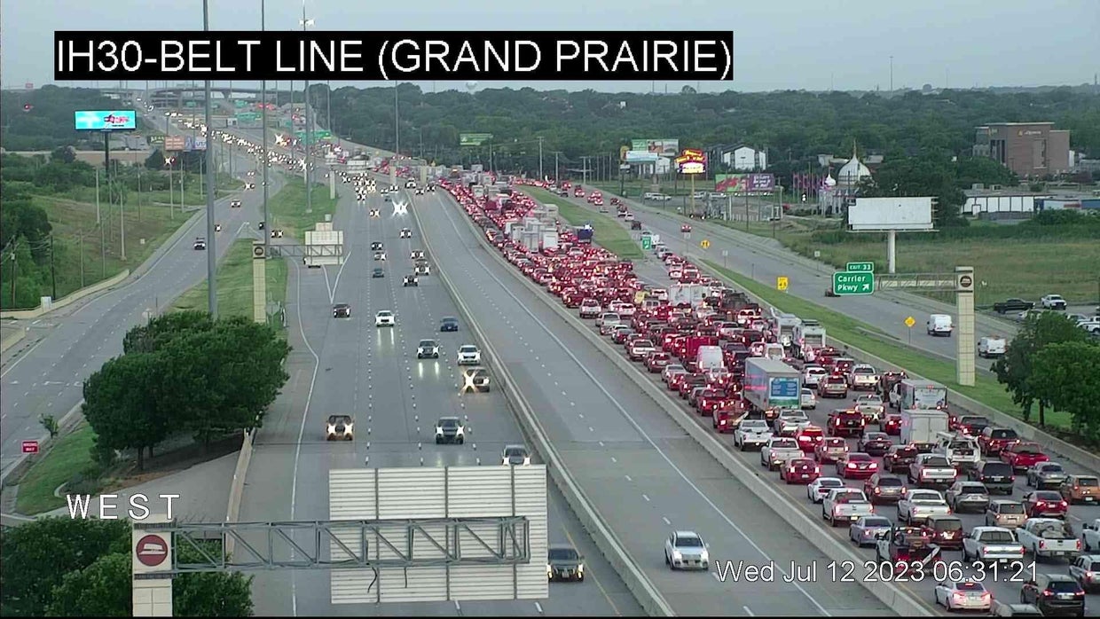 Part of I-30 in Grand Prairie reopens after crash causes closure, hour ...