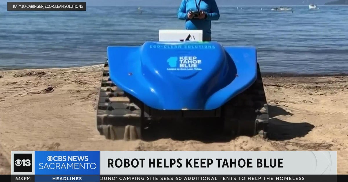Beach-cleaning robot helps keep Tahoe blue - CBS Sacramento