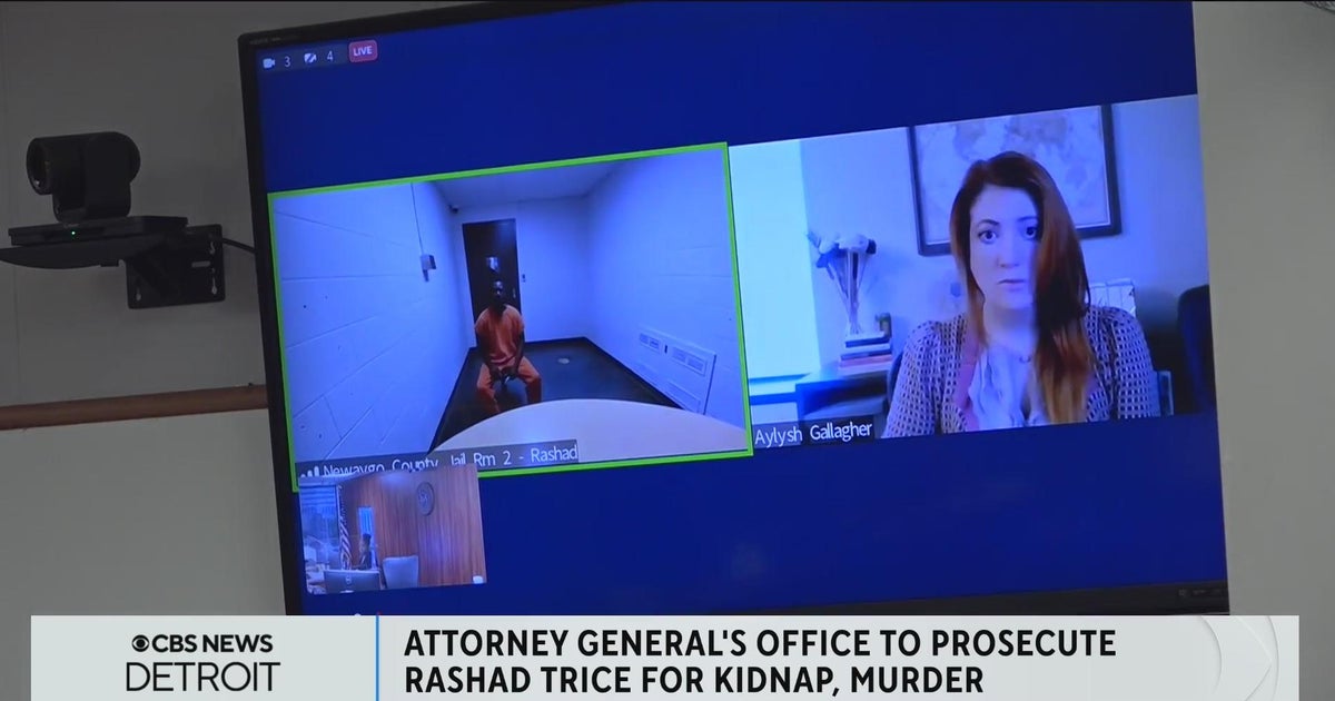 Rashad Trice makes district court appearance in Lansing - CBS Detroit