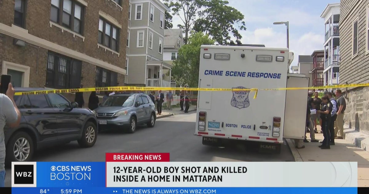 12-year-old boy shot and killed in Mattapan - CBS Boston
