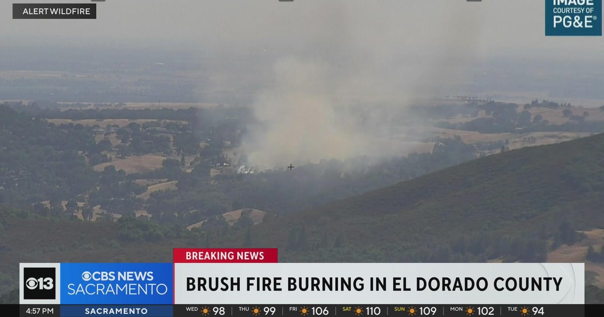 Crews stop forward progress of fire near Shingle Springs - CBS Sacramento