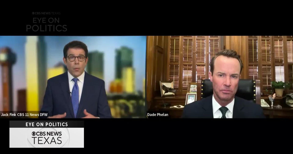 Jack Fink interview with House Speaker Dade Phelan - CBS Texas