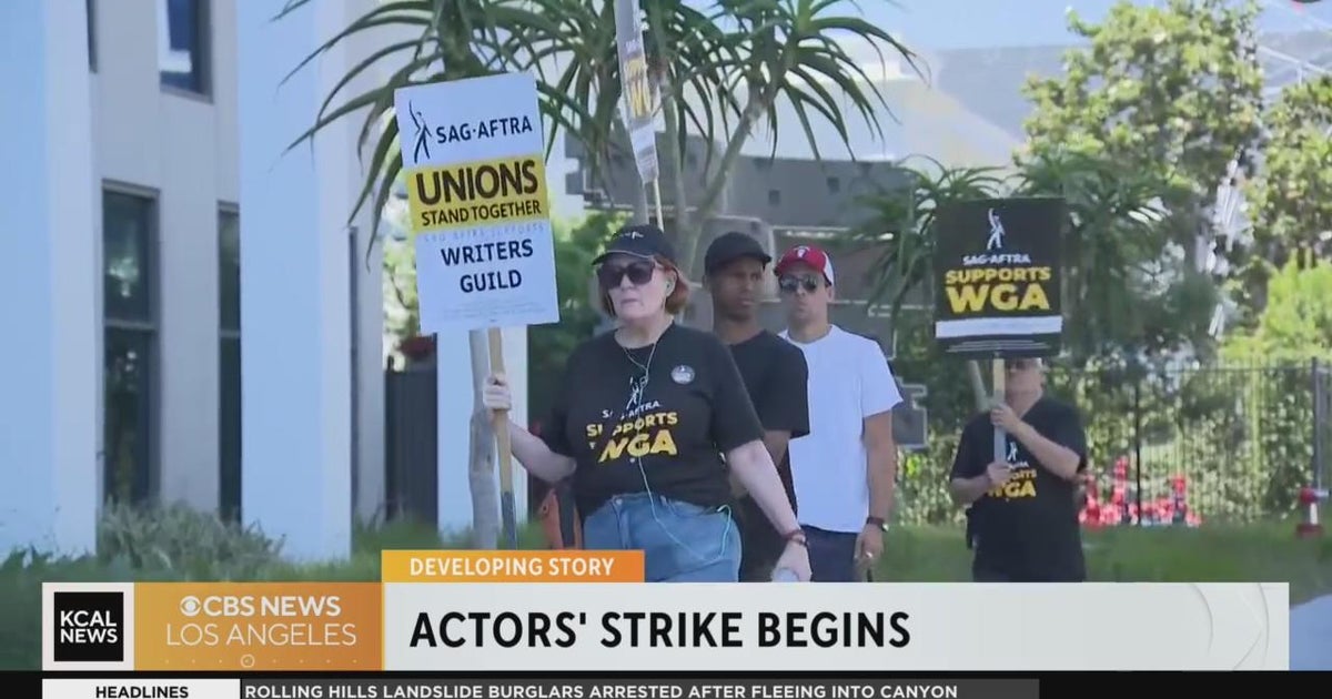 Actors' strike begins - CBS Los Angeles