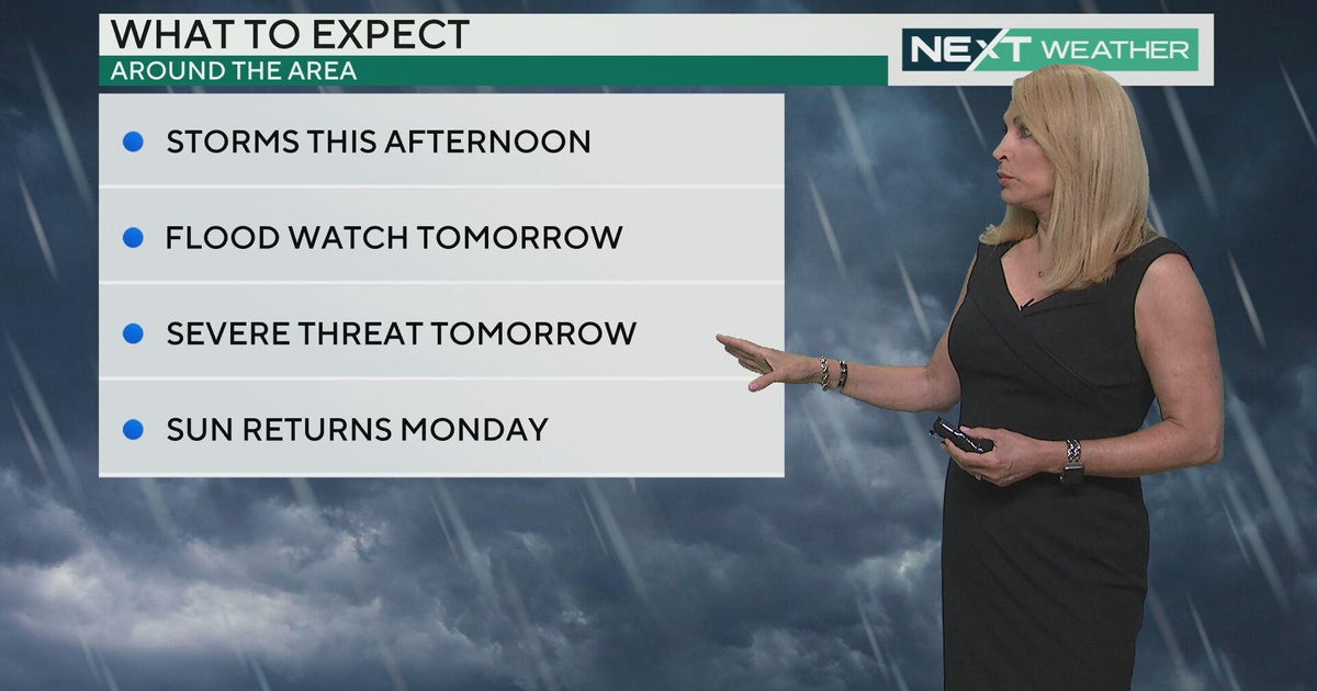 NEXT Weather: scattered showers and storms, severe weather ahead - CBS ...