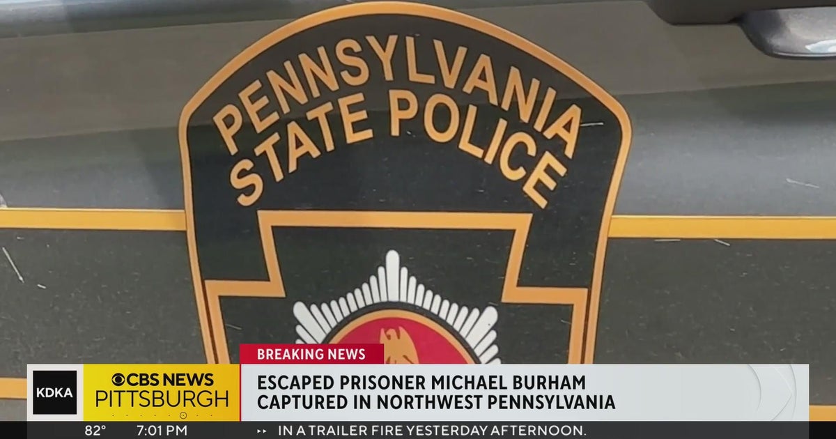 Pennsylvania police capture escaped prison inmate Michael Burham - CBS ... Pennsylvania police capture escaped prison inmate Michael Burham - CBS ...