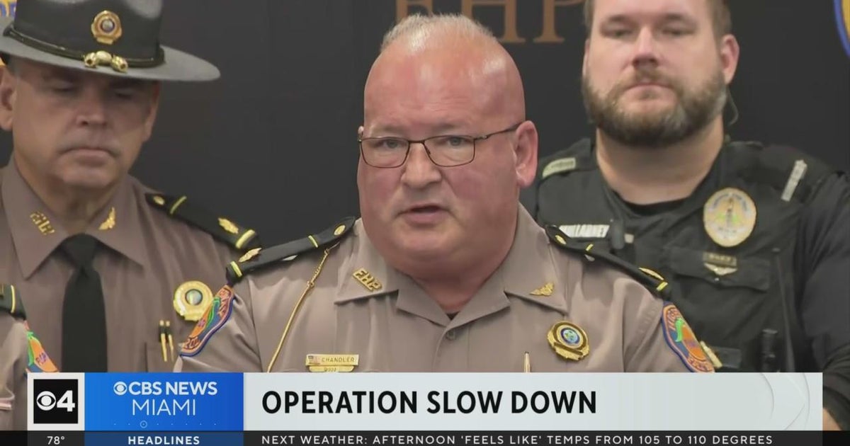 Speeding drivers targeted in "Operation Southern Slow Down" - CBS Miami