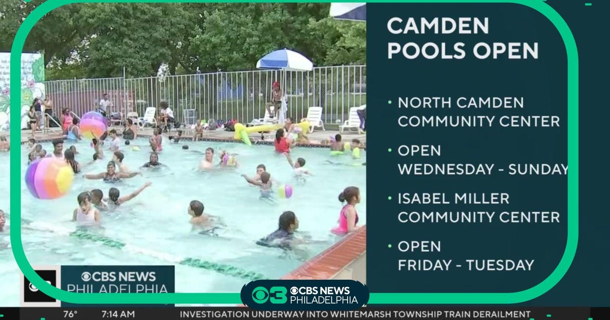 City of Camden opens 2 public pools - CBS Philadelphia